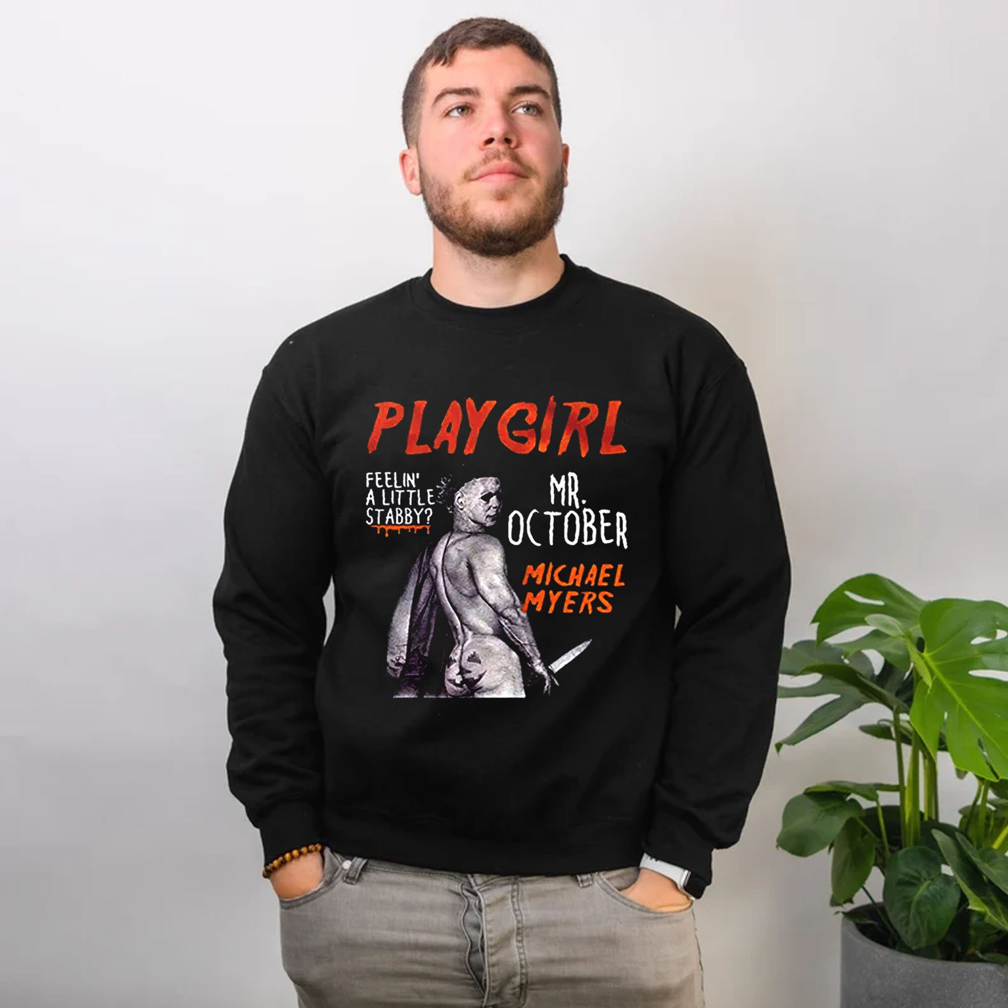 Michael Myers Playgirl Fellin' A Little Stabby TShirt,Michael Myers Mr ...