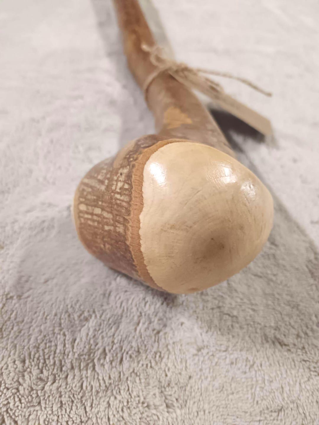 Handcrafted Welsh Hazel Walking Stick, One Piece Knob Handle, 41 Inches ...