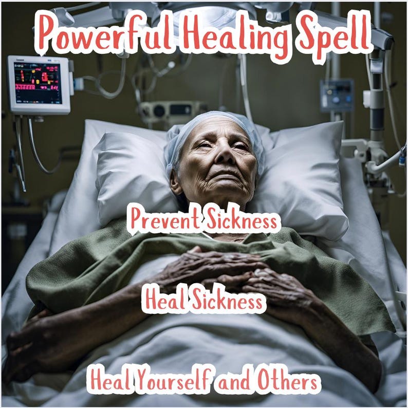 Healing Spell Heal From Sickness Prevention of Sickness Feel Better ...
