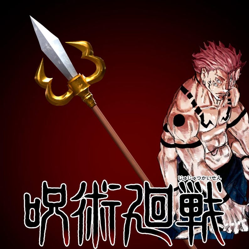 Sukuna's Cursed Weapon Hiten – 3D Model - Cosplay - Collection - Etsy ...