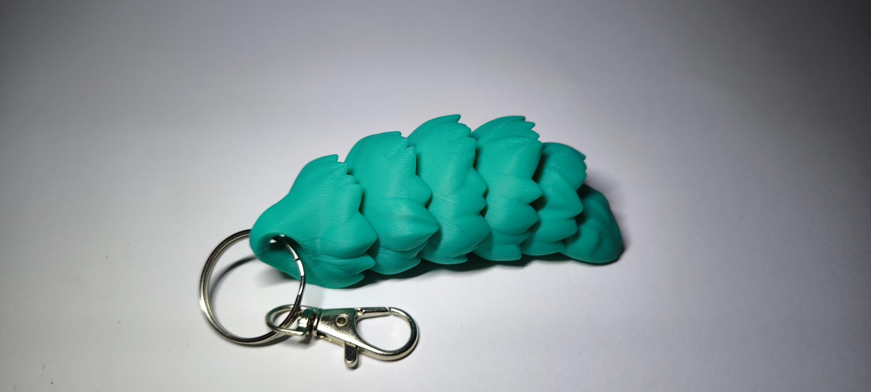 3D Printed Foxtail Keychain - Etsy