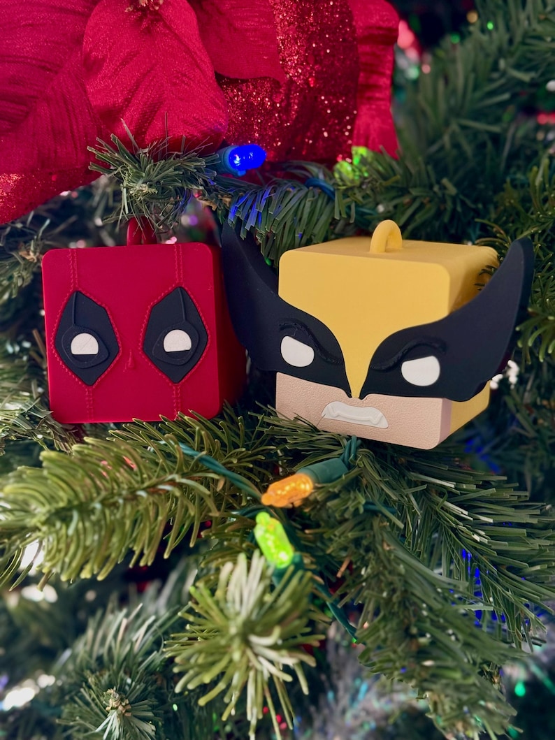 Deadpool Inspired Ornament | 3D Printed Christmas Decoration | Deadpool ...