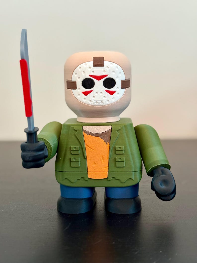 Jason Voorhees Cute 3D Printed Figure Friday the 13th Inspired ...