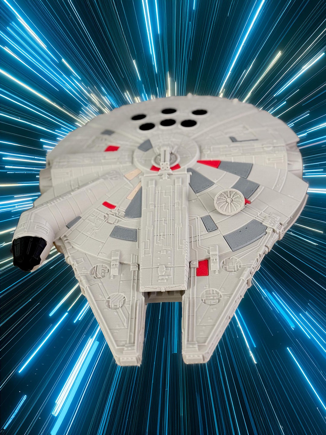 3D Printed Millennium Falcon Inspired 12 Star Wars Model Kit and Stand ...