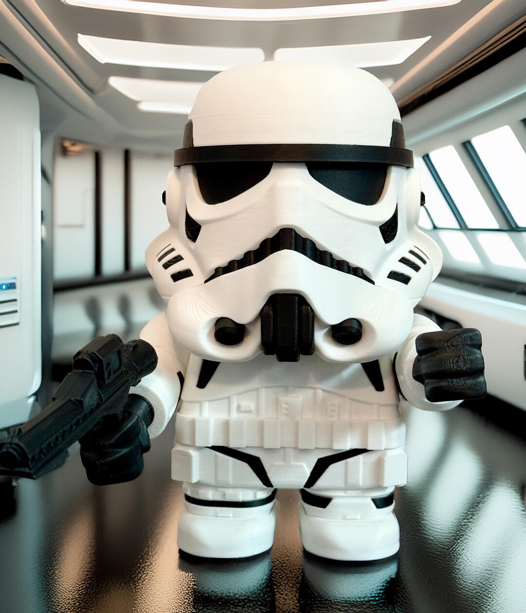 Chunktrooper: 3D Printed Stormtrooper Figure With Removable Helmet - Etsy