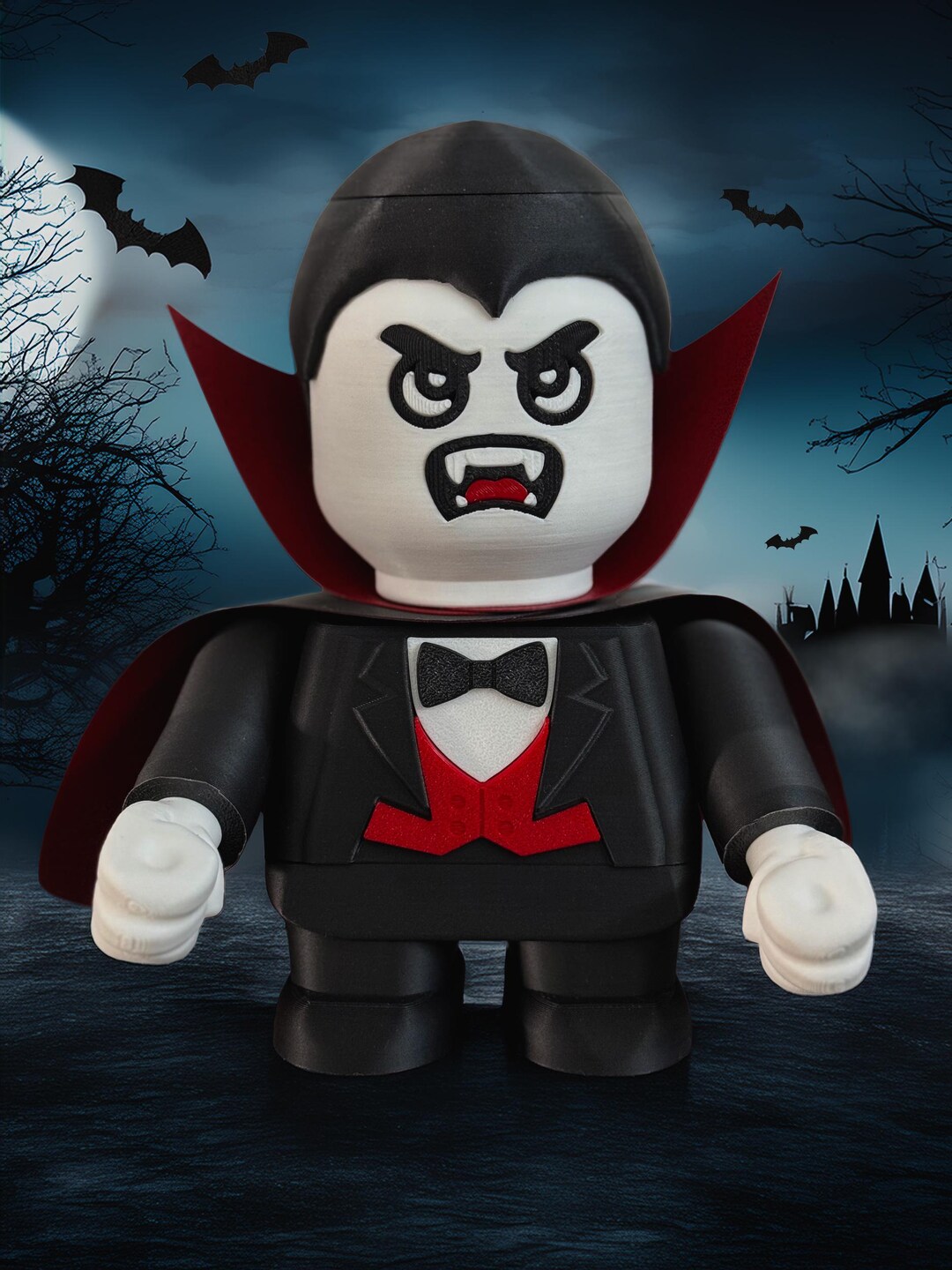 3D Printed Cute Dracula Figure | Count Chunkula | 6 Inches Tall ...