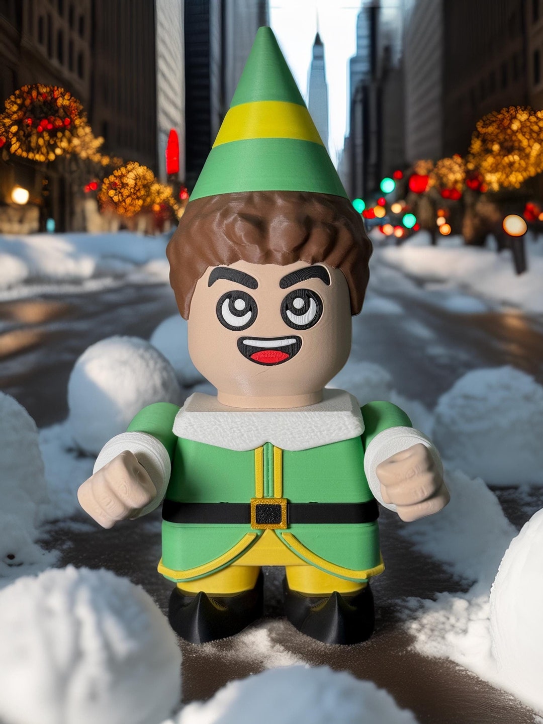 Buddy the Elf Inspired 3D Printed Figure| Elf Movie Inspired | Chunky ...