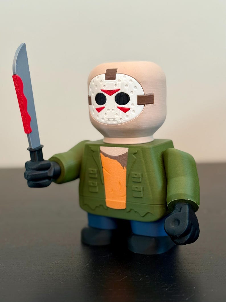 Jason Voorhees Cute 3D Printed Figure Friday the 13th Inspired ...