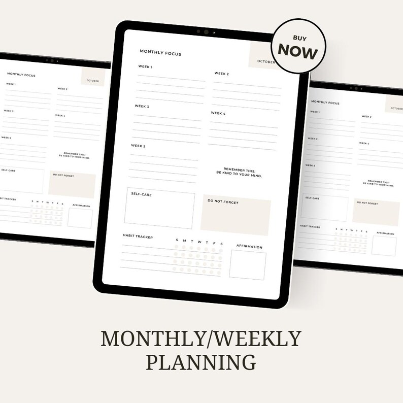 All-in-one Digital Planner 2024-2025 - Etsy