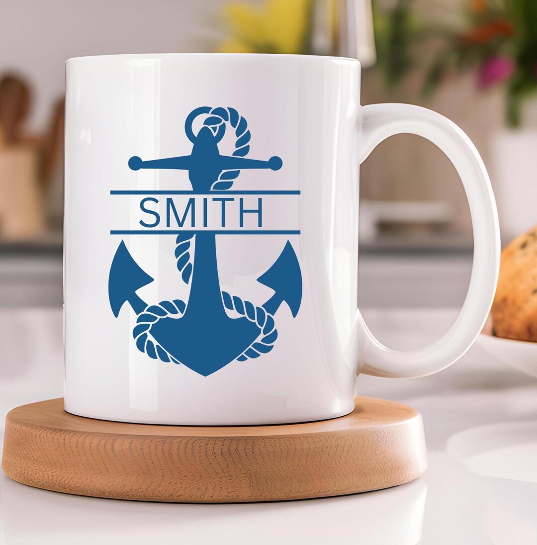 Personalized Nautical Mug, Custom Coffee Cup, Gift for Coffee Lovers ...