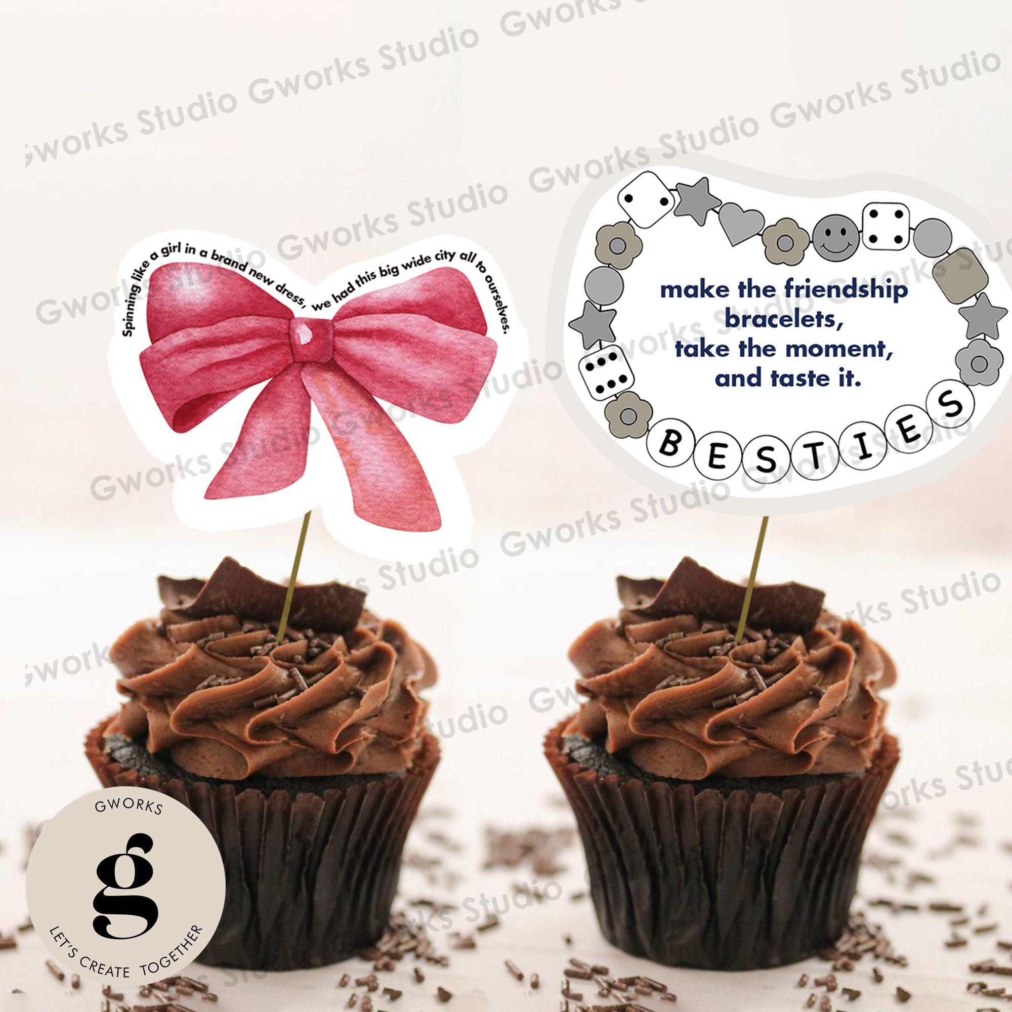 Printable Swiftie Birthday Cupcake Toppers Girl Eras Toppers for Taylor ...