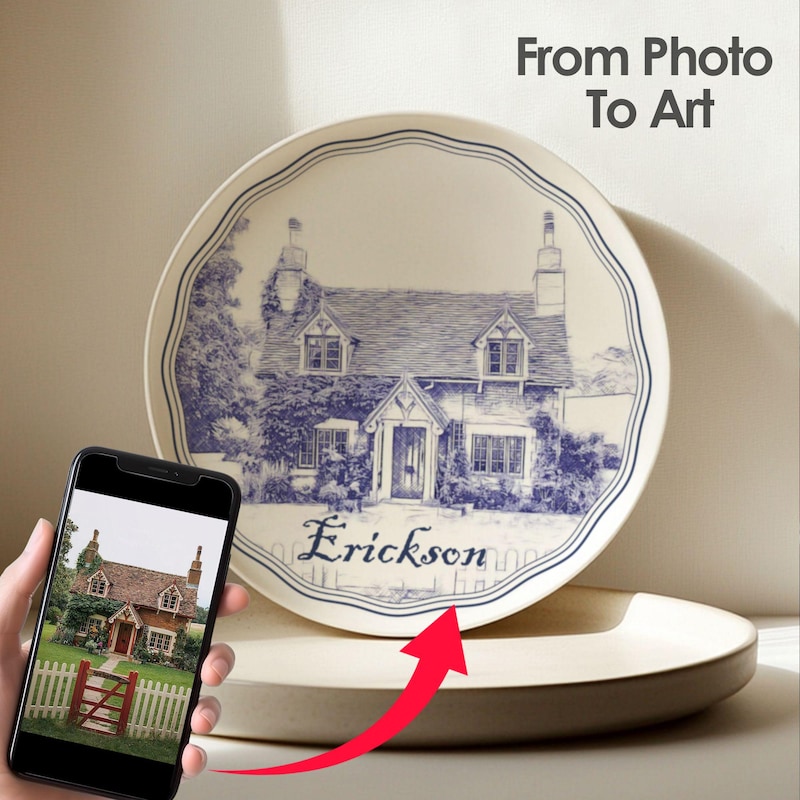 Ceramic Plate With Custom Message - Etsy Canada