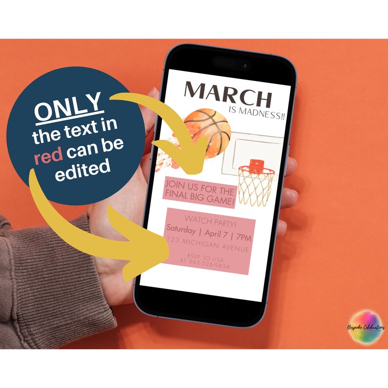 Basketball Watch Party Invite | March is MADNESS Final Game Party ...