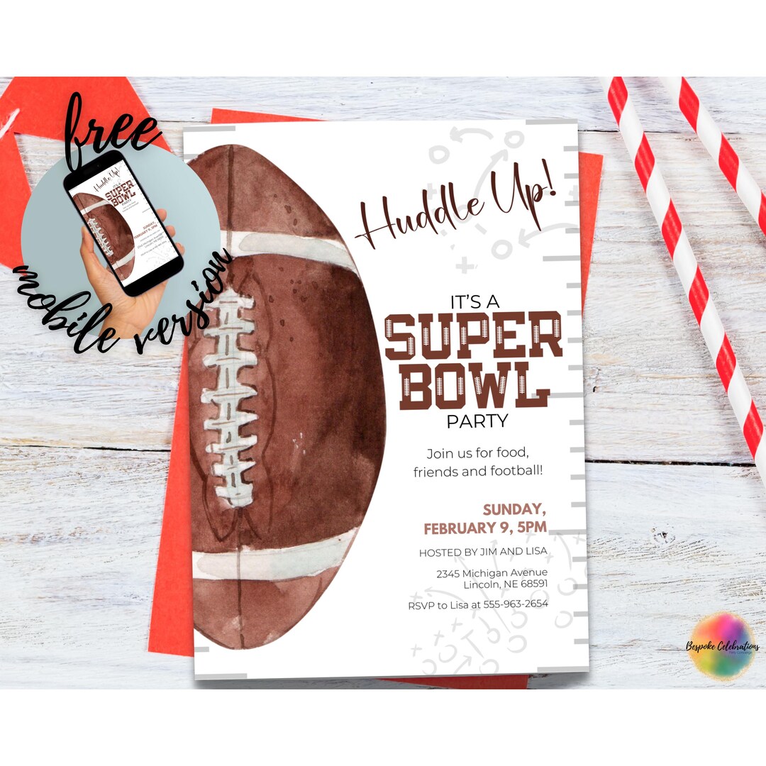 Super Bowl Party Invitation