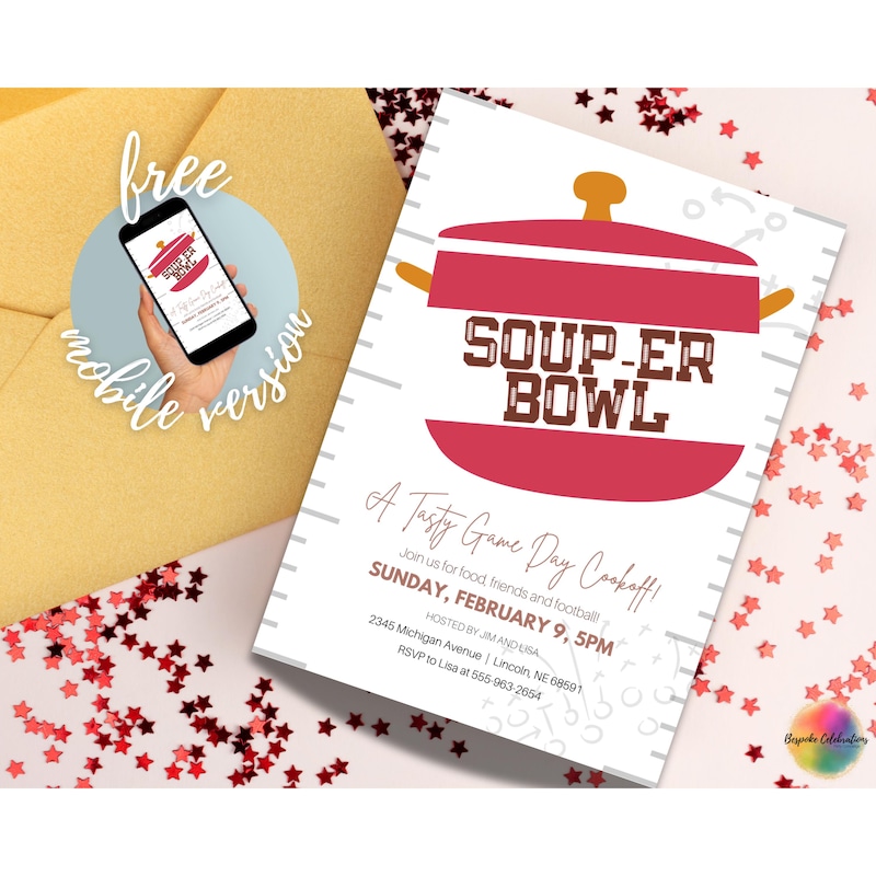 Soup Day Invitation - Etsy