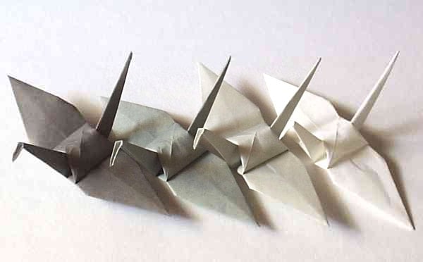 100 Small Origami Cranes Origami Paper Cranes Made of 7.5cm | Etsy