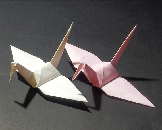 100 Small Origami Cranes Origami Paper Cranes Made of 7.5cm | Etsy