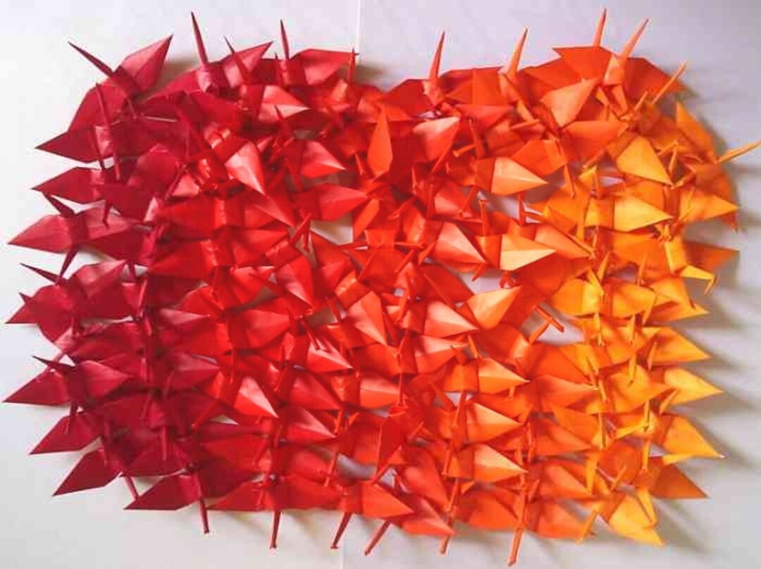 100 Small Origami Cranes Origami Paper Cranes - Made of 7.5cm 3 Inches ...