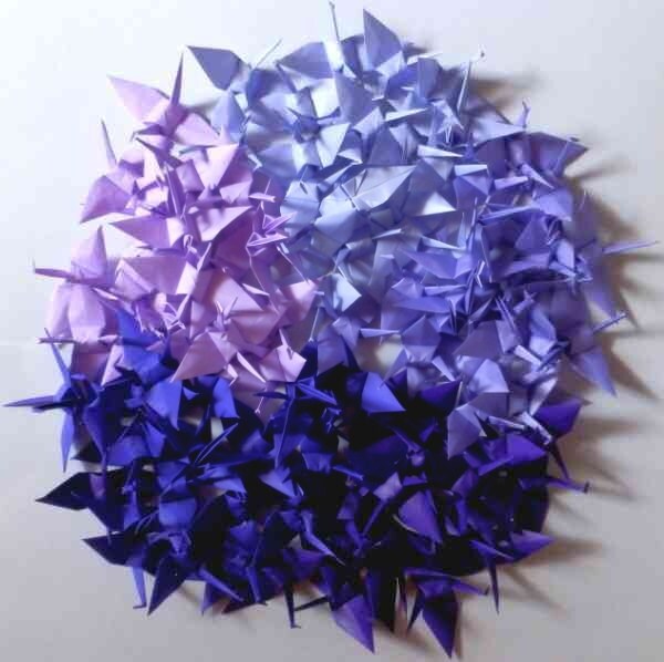 100 Small Origami Cranes Origami Paper Cranes Made of 7.5cm | Etsy