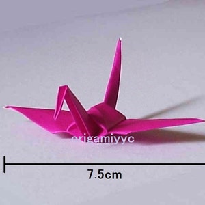 100 Small Origami Cranes Origami Paper Cranes Made of 7.5cm 3 Japanese Washi Chiyogami Paper B ...