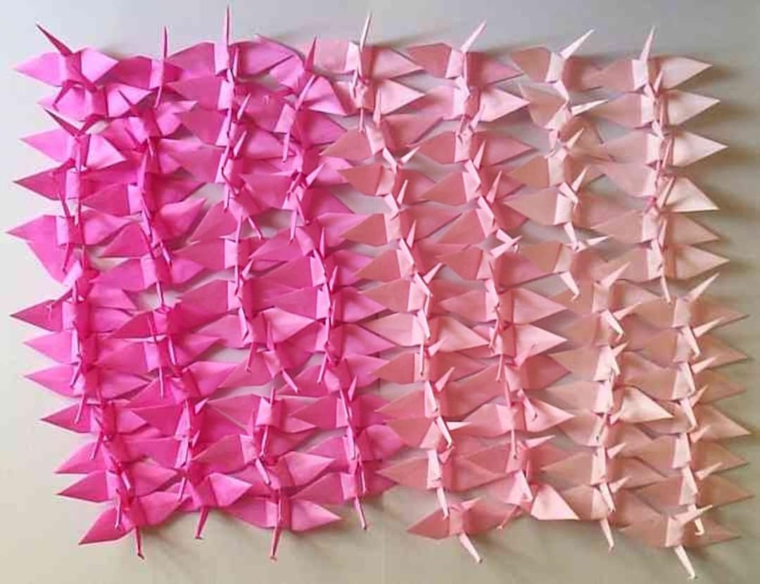 100 Small Origami Cranes Origami Paper Cranes - Made of 7.5cm 3 Inches ...