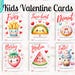 Cute Kawaii Valentines Cards, Cute Food Printable Valentine's Day Cards ...