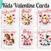 Cute Kawaii Valentines Cards, Cute Food Printable Valentine's Day Cards ...