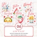 Cute Kawaii Valentines Cards, Cute Food Printable Valentine's Day Cards ...