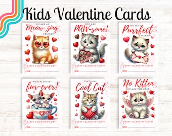 Printable Pet Valentine's Day Cards, Classroom Valentine's Day Cards ...