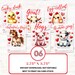 Printable Farm Animals Valentine's Day Cards, Kids Farm Valentine Tag ...
