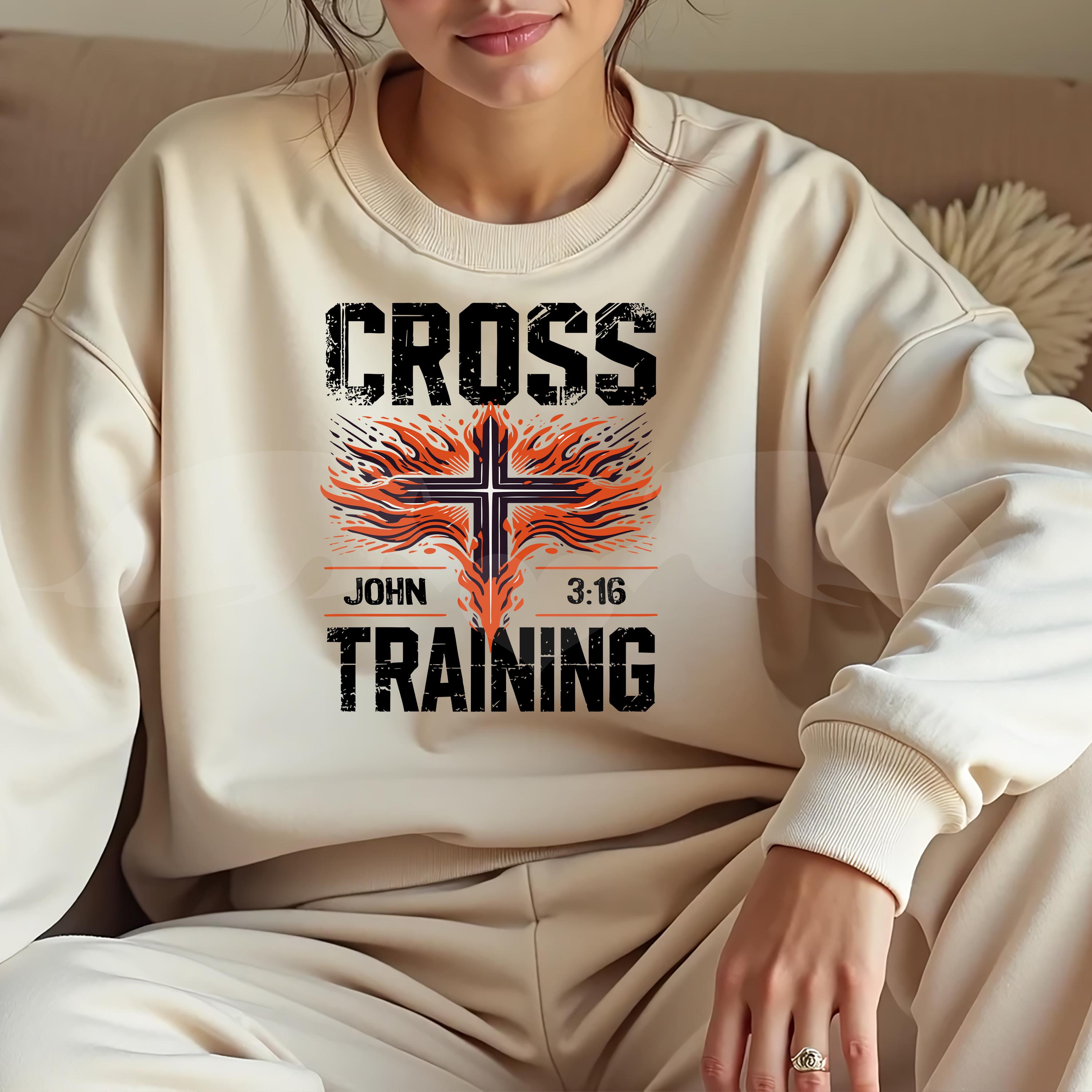 Christian Cross With Flames PNG SVG, Religious Sublimation Design, Fire ...