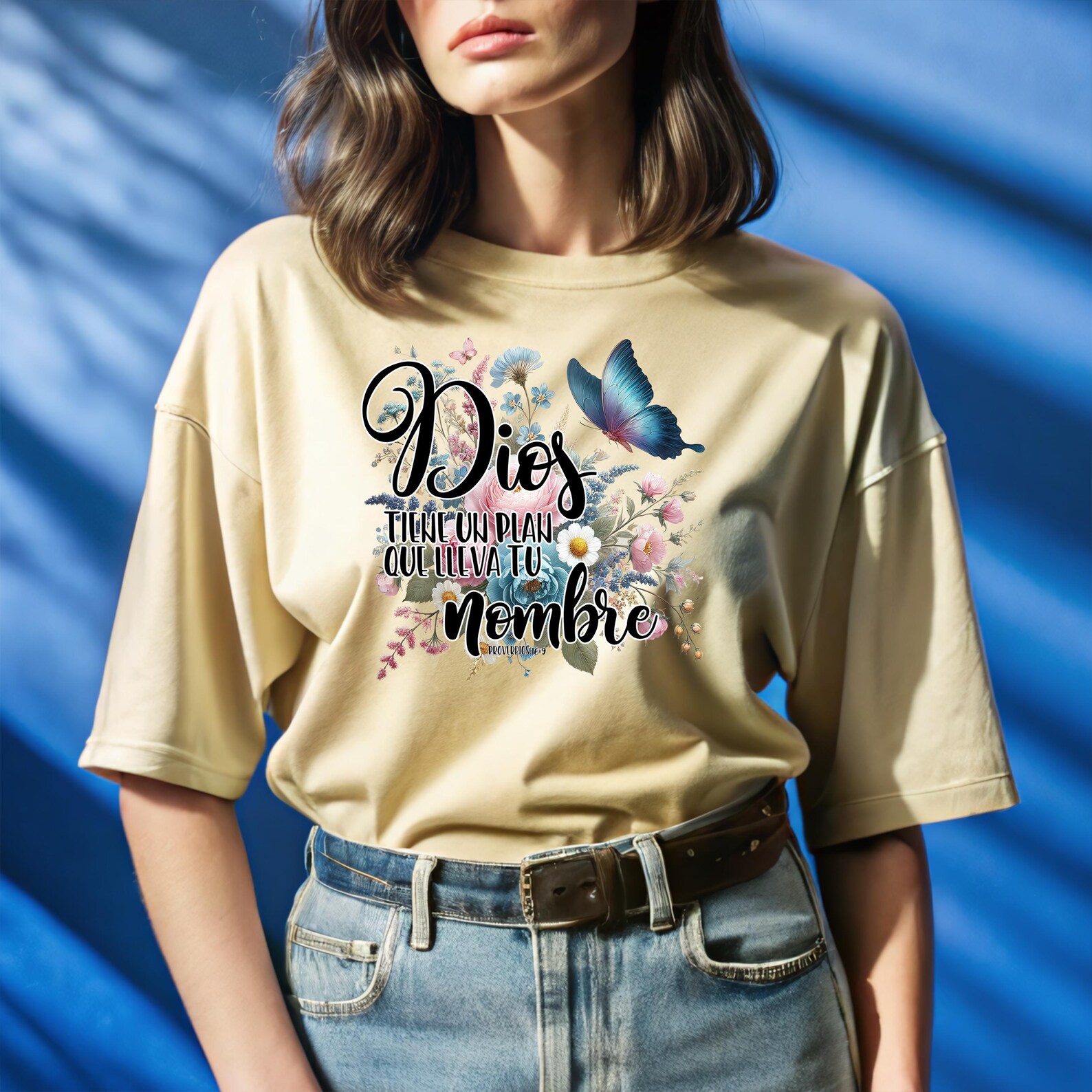 Dios Tiene Un Plan Que Lleva Tu Nombre PNG, Frases Religiosas Florales ...