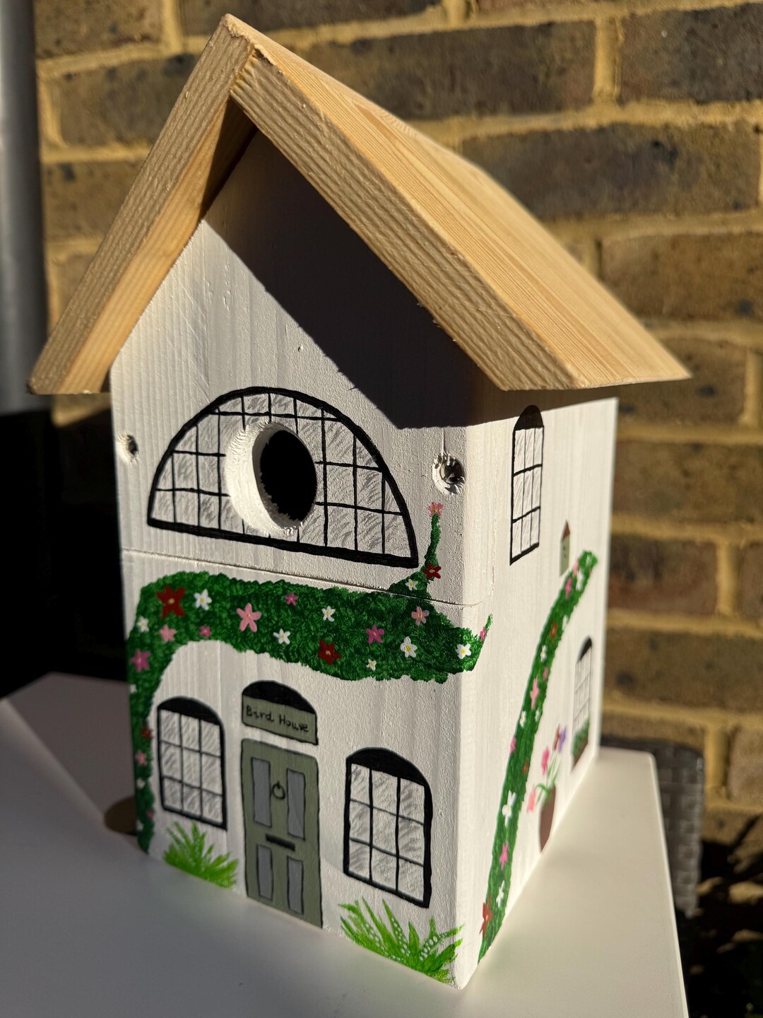 Miniature House Bird Box/bird House Hand Crafted and Hand Painted to ...