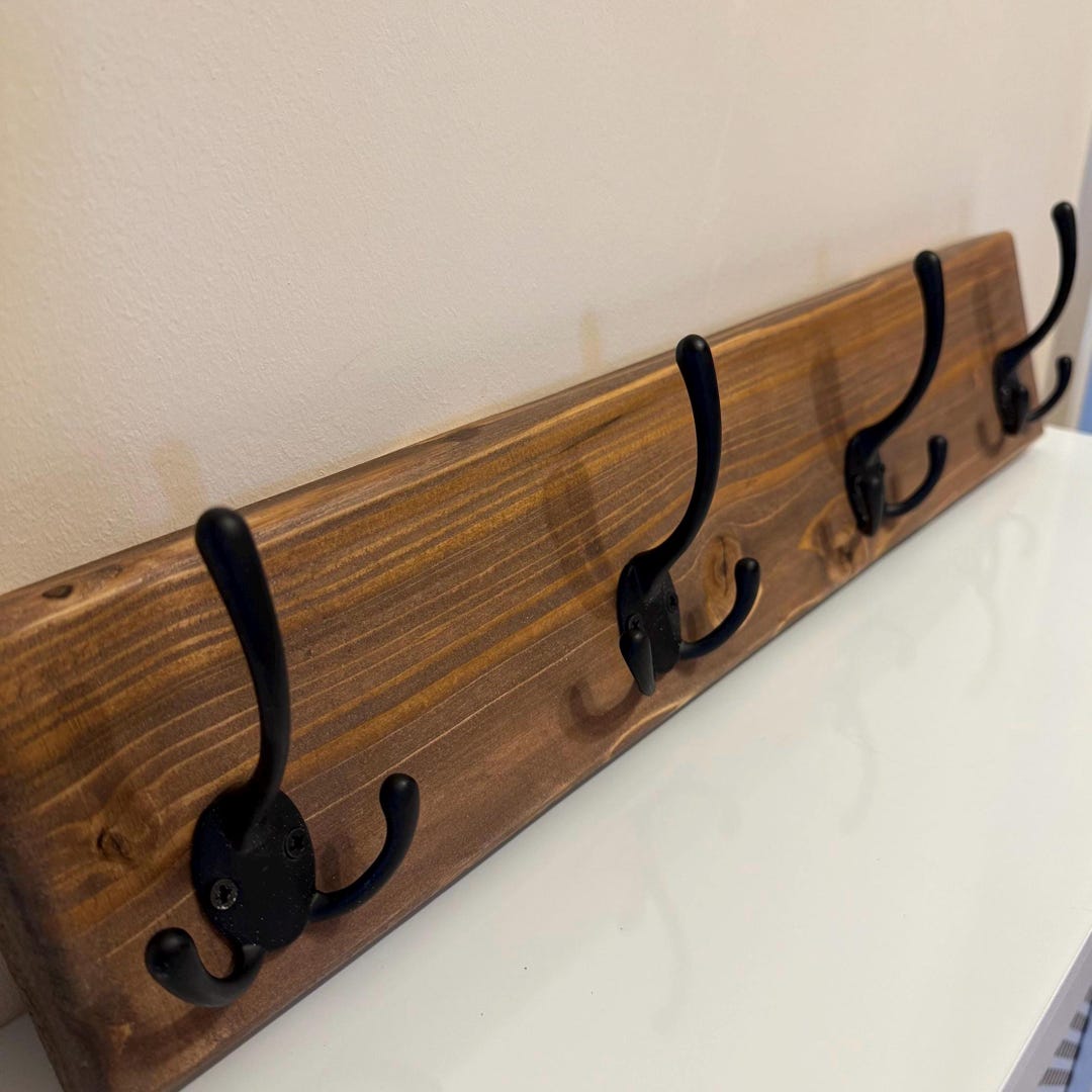 Bespoke Coat/hat Rack/hooks Made and Hand Finished From Recycled Wood ...
