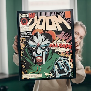 Hip Hop 90s MF Doom Comic Cover Print MF DOOM Classic Cover Retro ...