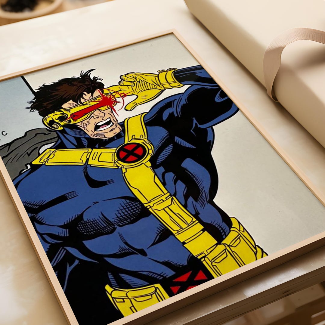 X-men Cyclops Retro Art Comic Covers X-men Poster Cover Retro Print X ...