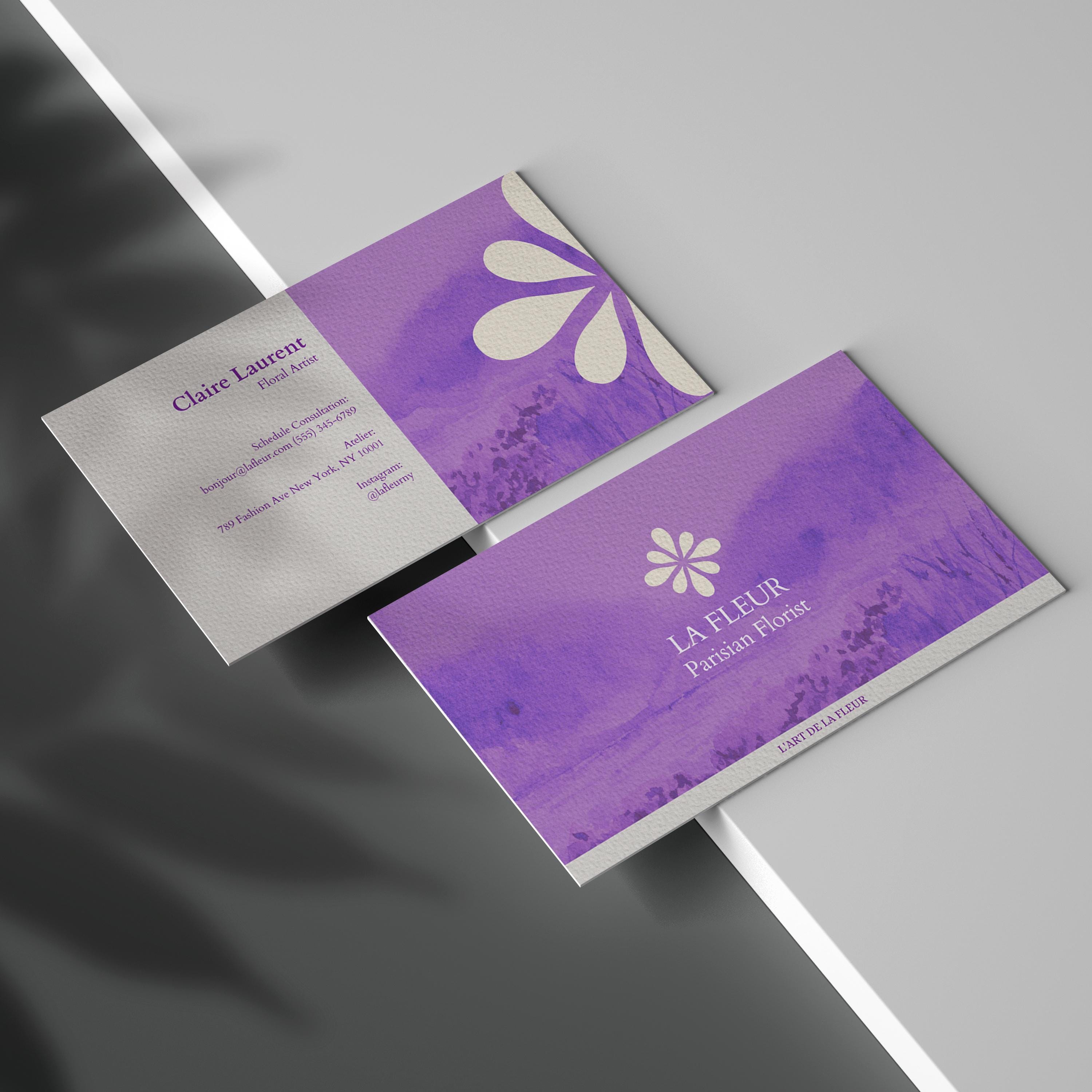 10 Botanical-flower Business Card Templates - Etsy