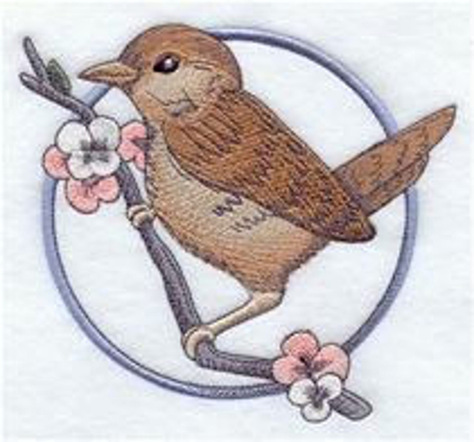 Wren Towel Bird Towel Embroidered Towel Flour Sack Towel | Etsy