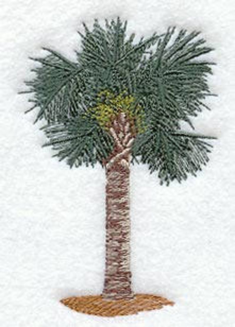 Embroidered Palm Tree Palmetto Tree Towel Flour Sack Towel | Etsy