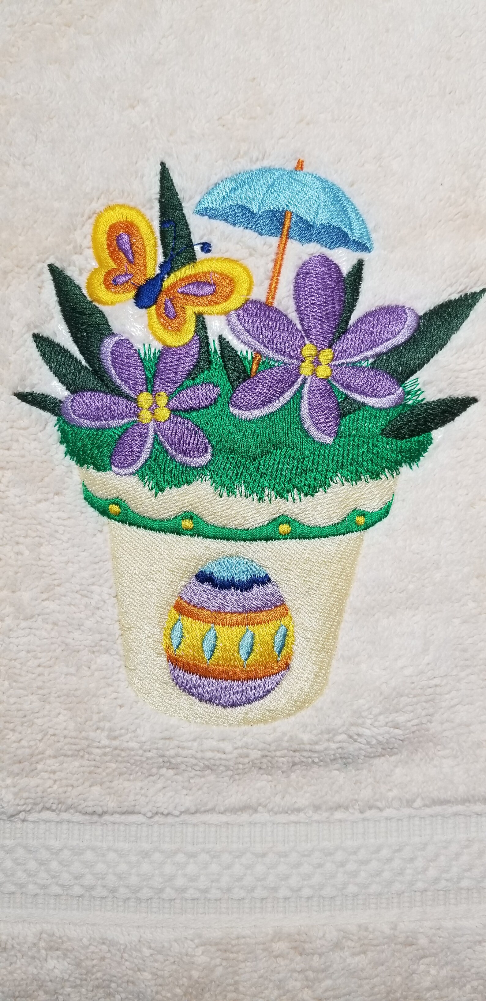 Easter Towel Embroidered Easter Towel Hand Towel Bath - Etsy