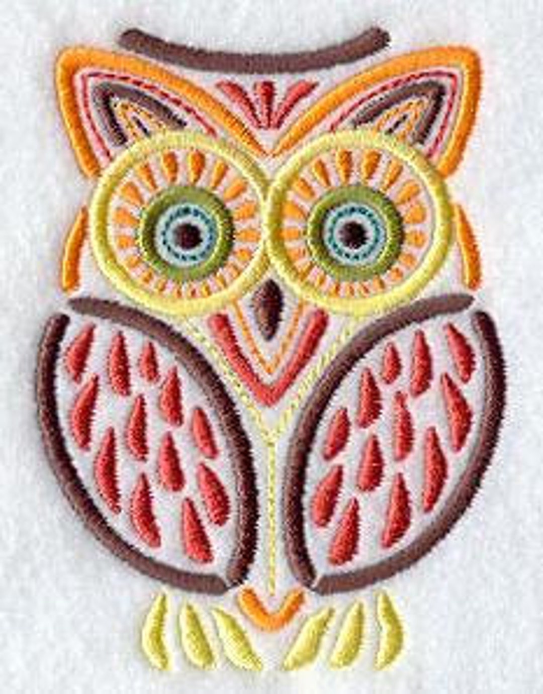 Embroidered Owl Towel: Mola Bird Design - Etsy