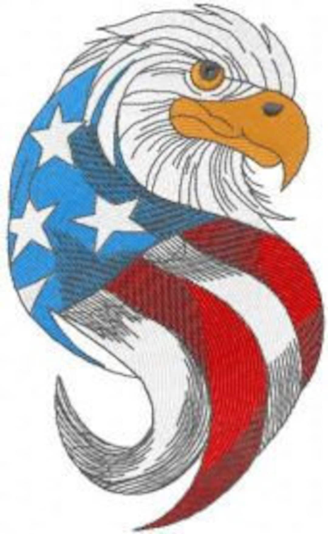 4th of July Towel - Eagle Towel - Bald Eagle - Embroidered Towel- Bath ...