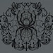 Spider Towel Halloween Towel Spiderweb Towel Gothic - Etsy