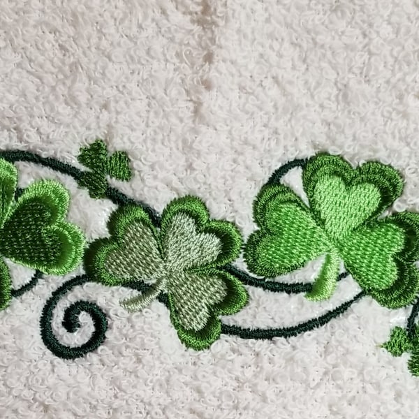Embroidered Shamrock - Etsy