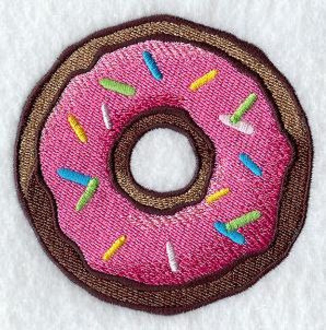 Embroidered Doughnut Towel: Sprinkled Bakery Decor - Etsy