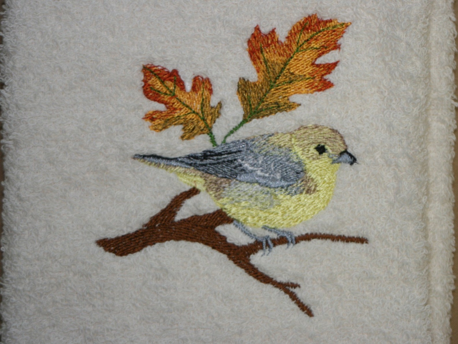 Tanger Towel Bird Towel Fall Towel Embroidered Towel - Etsy