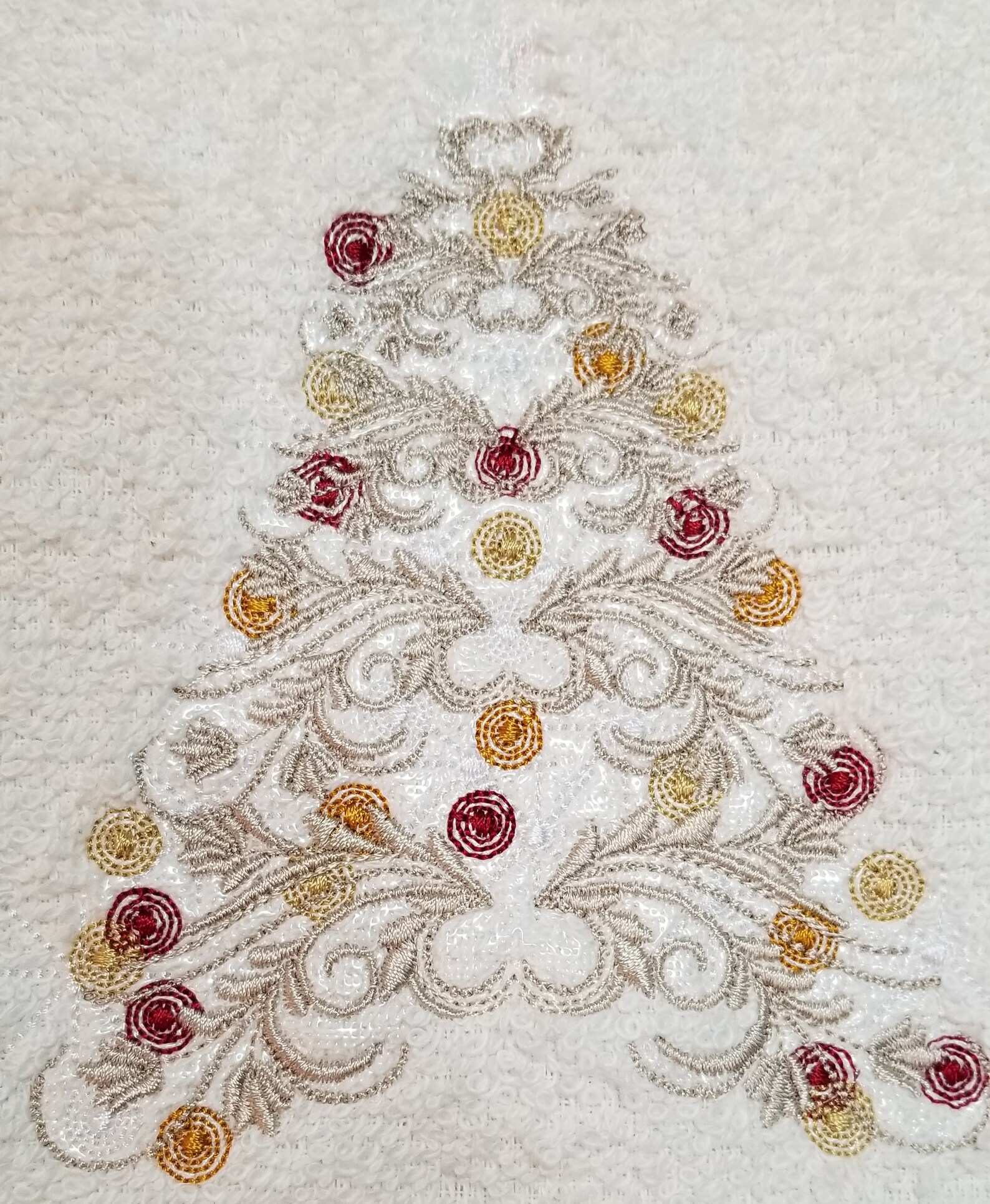 Christmas Tree Towel Christmas Towel Embroidered Towel - Etsy