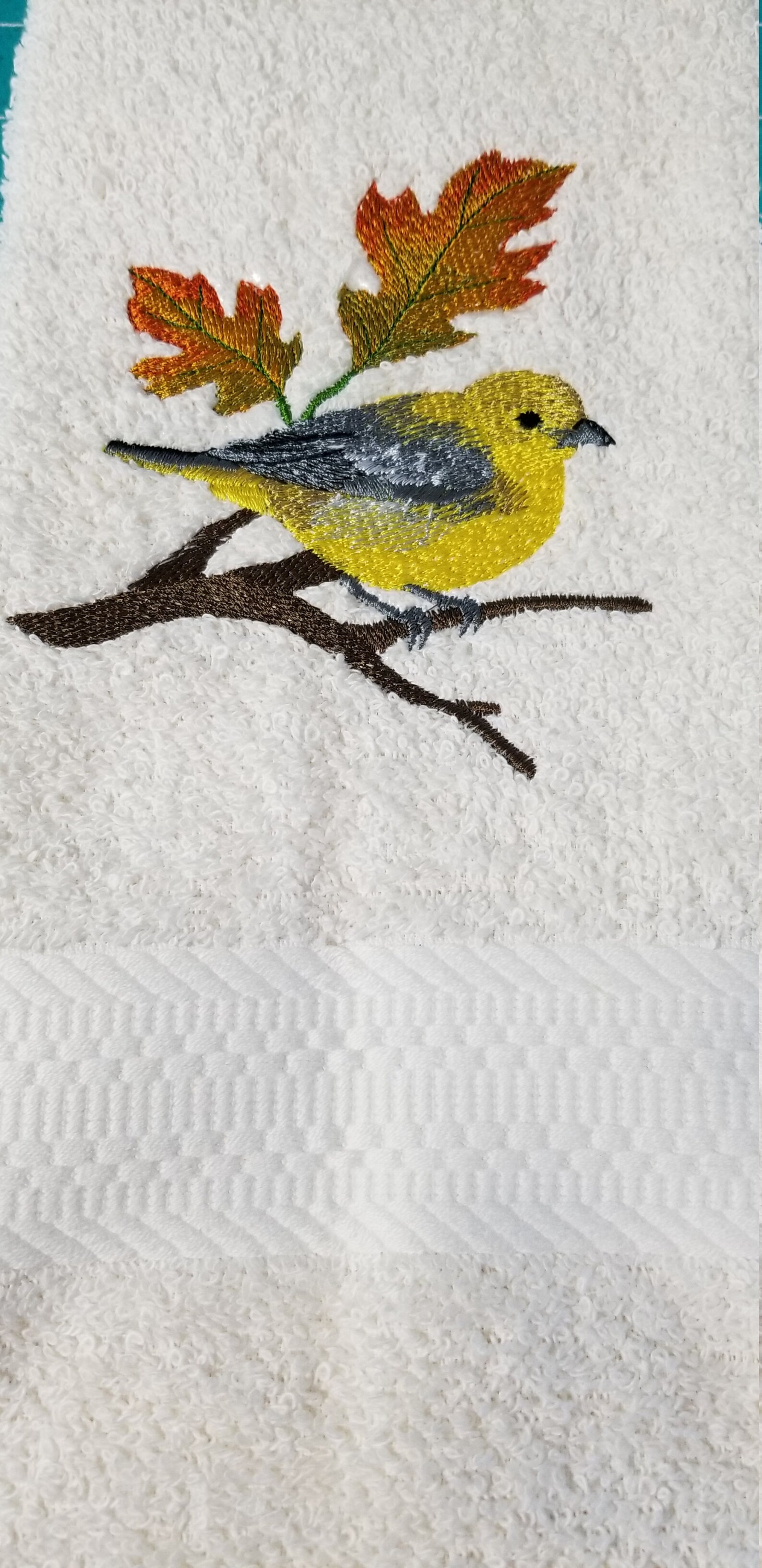 Tanger Towel Bird Towel Fall Towel Embroidered Towel | Etsy