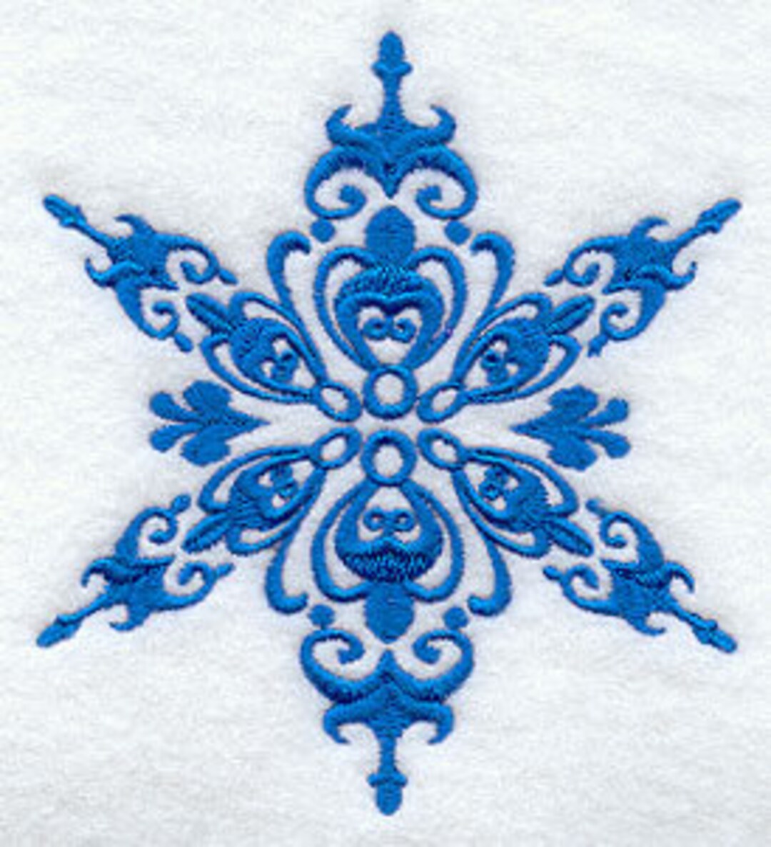 Snowflake Towel Christmas Towel Damask Towel Embroidered Towel Hand ...