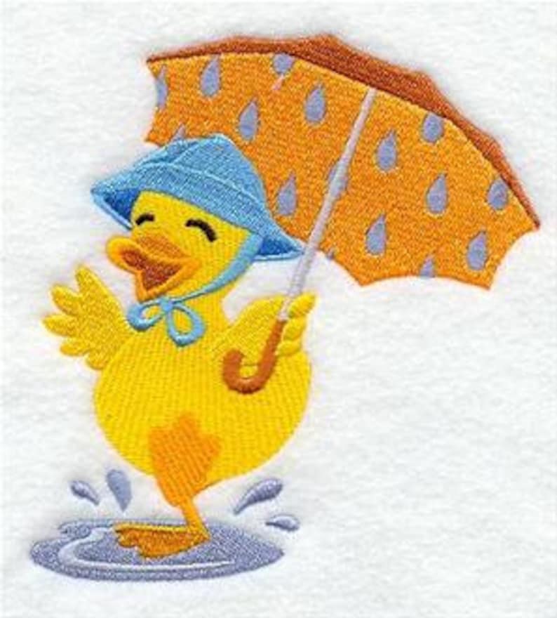 Duckie Towel - Duck Towel - Rubber Ducky Towel - Embroidered Towel ...